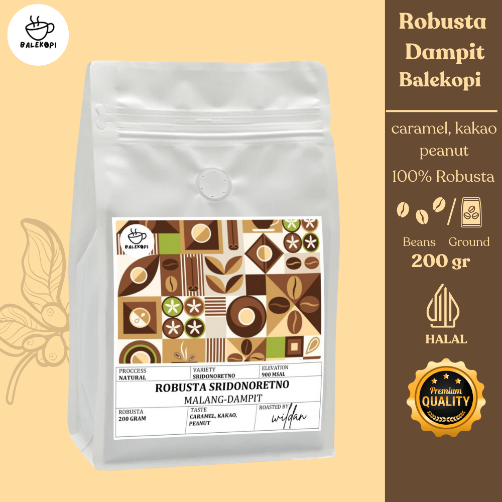 Balecopy Robusta Dampit Sridonoretno 200 Grams | Shopee Malaysia