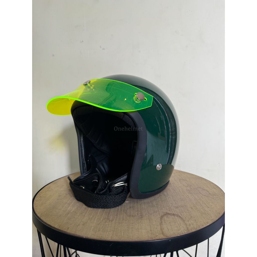 HIJAU HITAM Custom tx500 slimhead helmet in Bottle/Tua green, latest ...