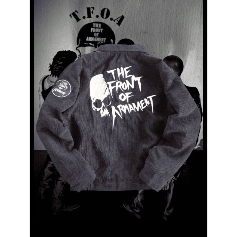 The Front of Armament Corduroy Jacket | Shopee Malaysia