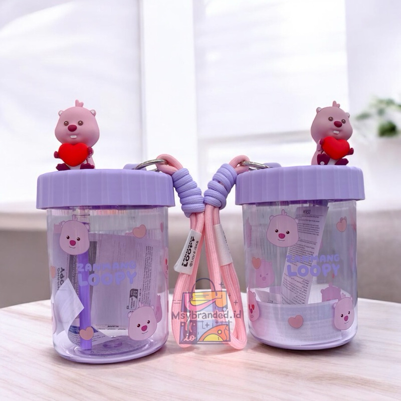 Miniso ZANMANG LOOPY COLLECTION PLASTIC TUMBLER WITH STRAP 520ml ...