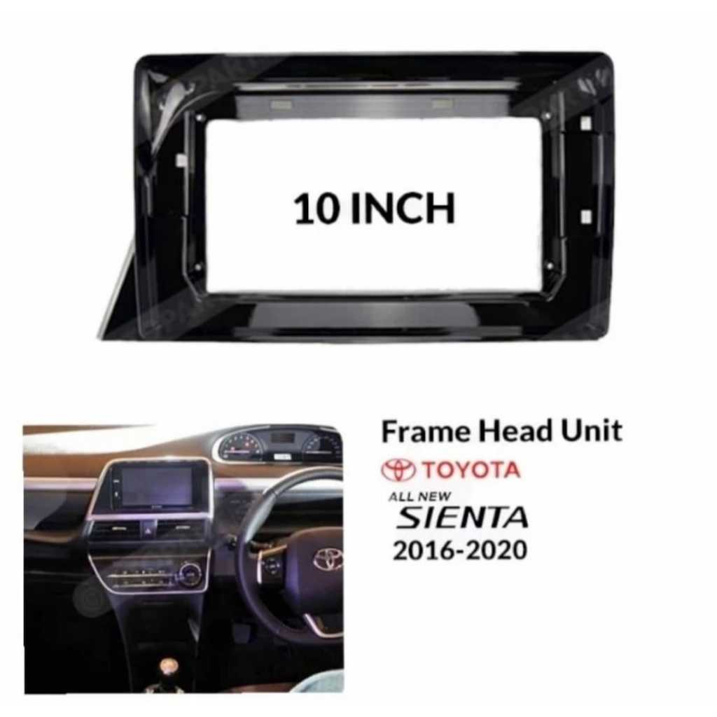 Toyota Sienta 10" Inch Double Din Android Head Unit Frame 2016-2020 ...