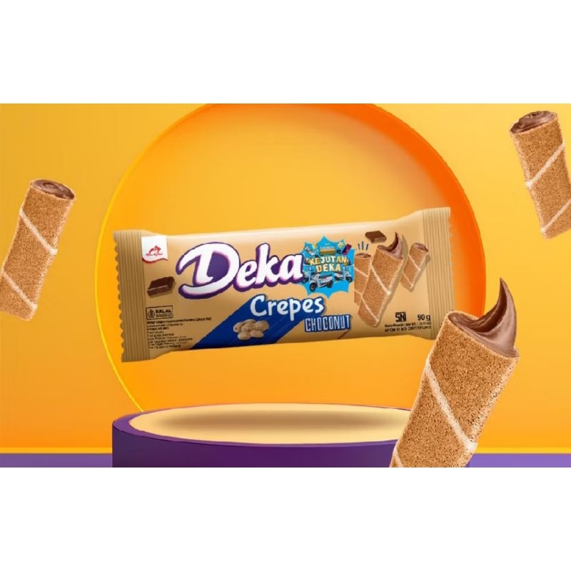 Deka CREPES CHOCO NUT DEKA CREPES CHOCO BANANA 100 grams | Shopee Malaysia