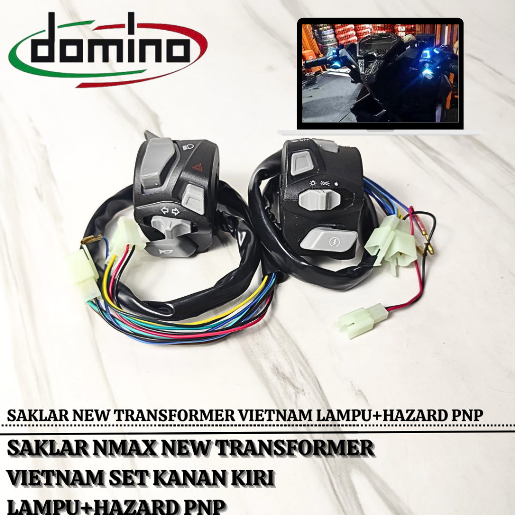 New VIETNAM TRANSFORMER SWITCH SET RIGHT LEFT LIGHT+HAZARD PNP NMAX NEW ...