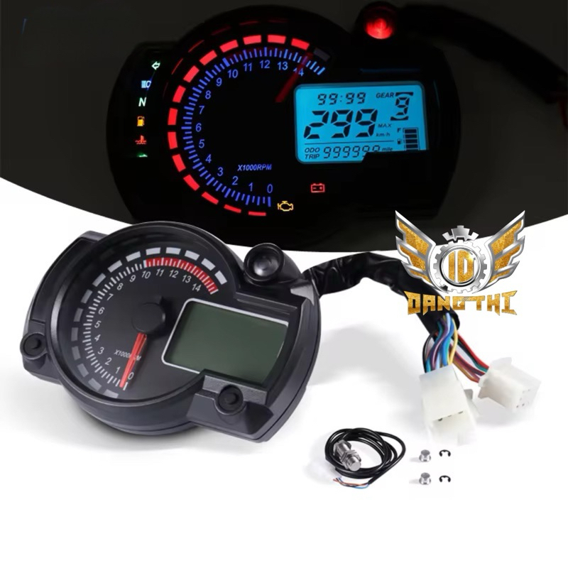 Digital Rpm Speedometer Koso RX2N Model Spido Tachometer Universal ...