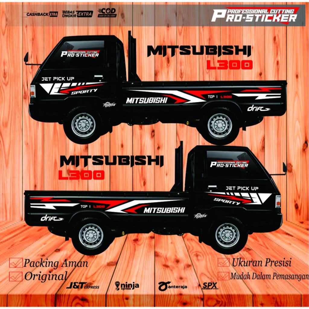 Mitsubishi L300 pick up car Sticker JET PICKUP Sticker can request ...