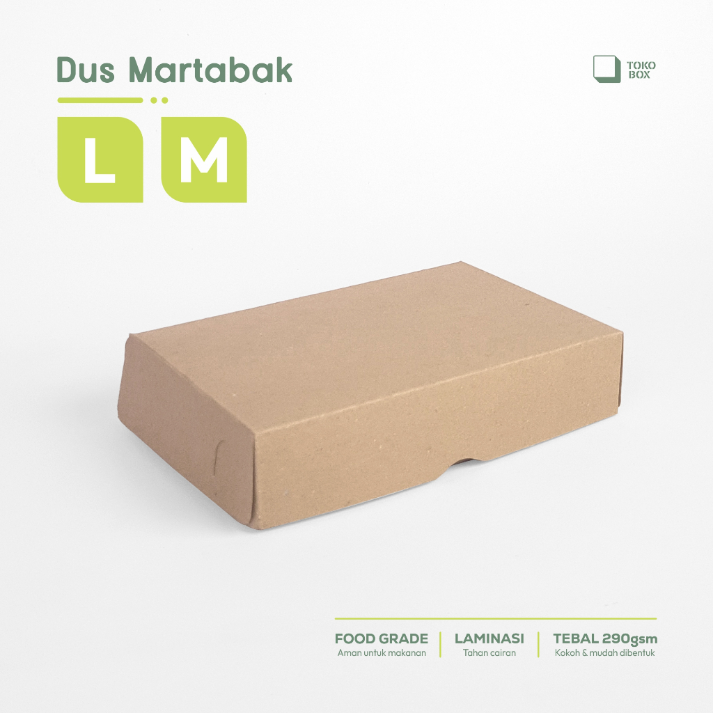 Martabak Box | Sizes M and L | Food packaging box | Waterproof ...