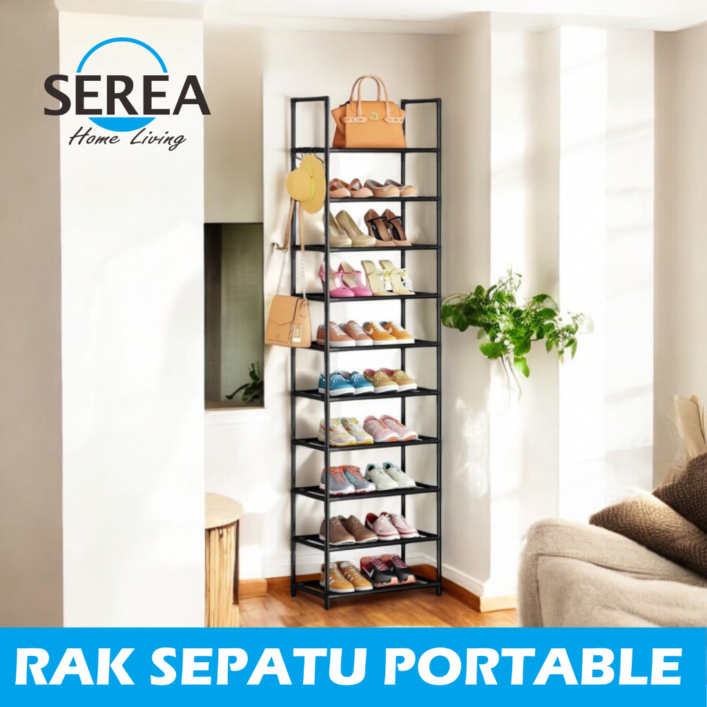 10 Tier Portable Shoe Rack / 10 Tier Portable Shoe Rack / 10 Tier ...