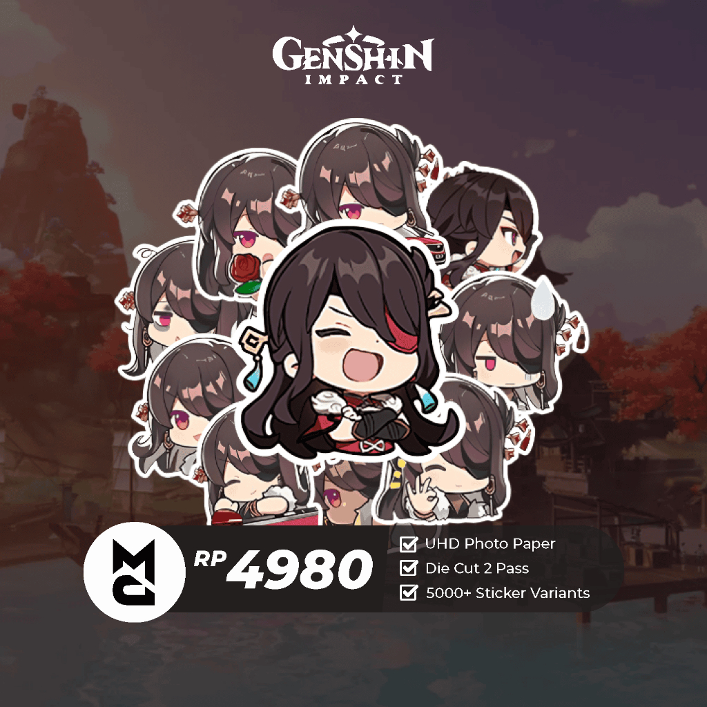 HP Genshin Impact Beidou Sticker Cute Aesthetic Anime Sticker Cell ...
