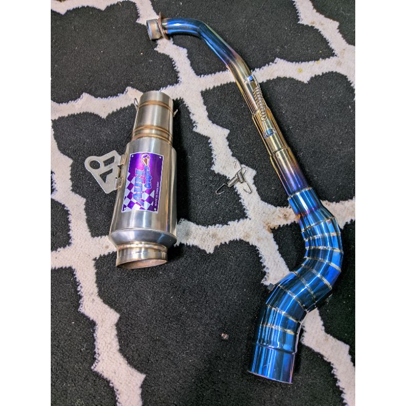 Aun Pipe canister contour open specs exhaust Pipe for Wave 125 Xrm 110/ ...