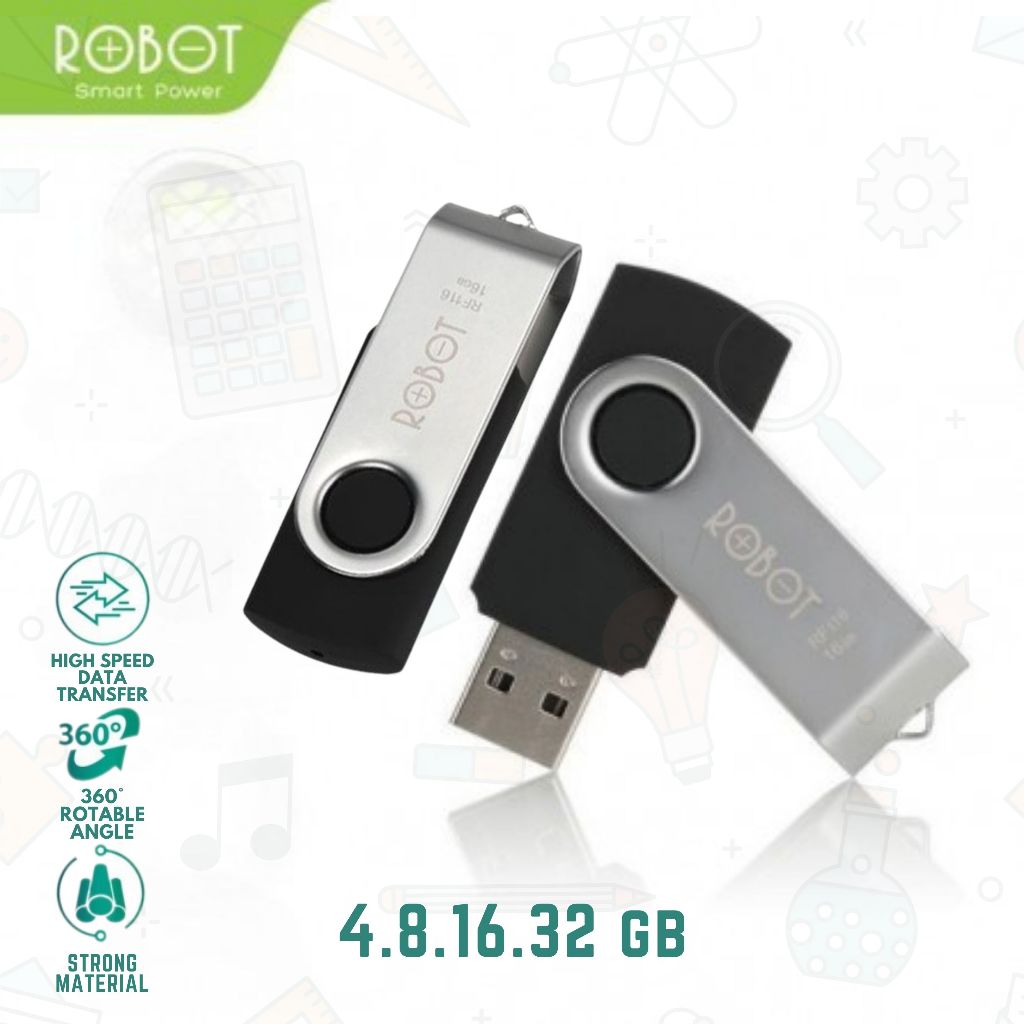 Original 4GB / 8GB / 16GB / 32GB USB 2.0 Robot Flashdisk with Official Guarantee | Shopee Malaysia