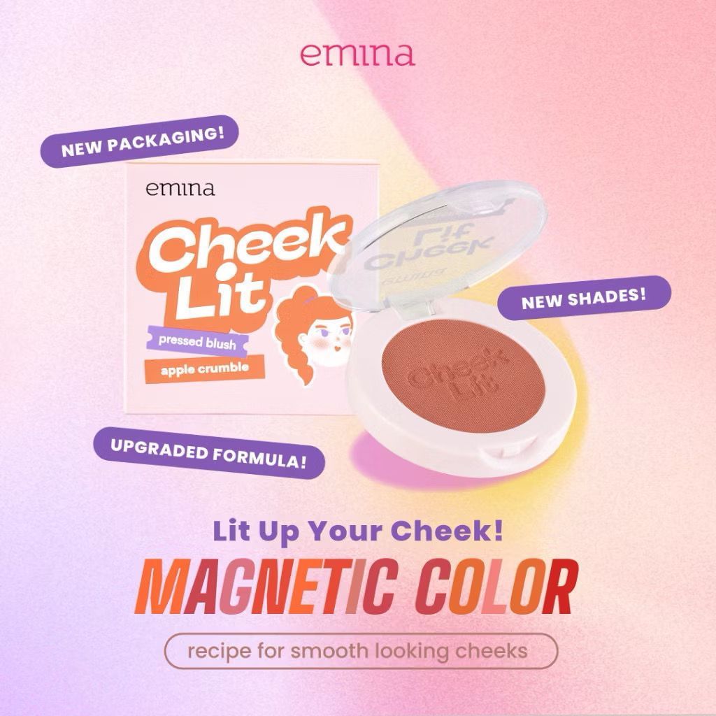 Emina Cheek Pressed Blush On - Emina Cheek Lit Pressed Blush 3.5 g ...