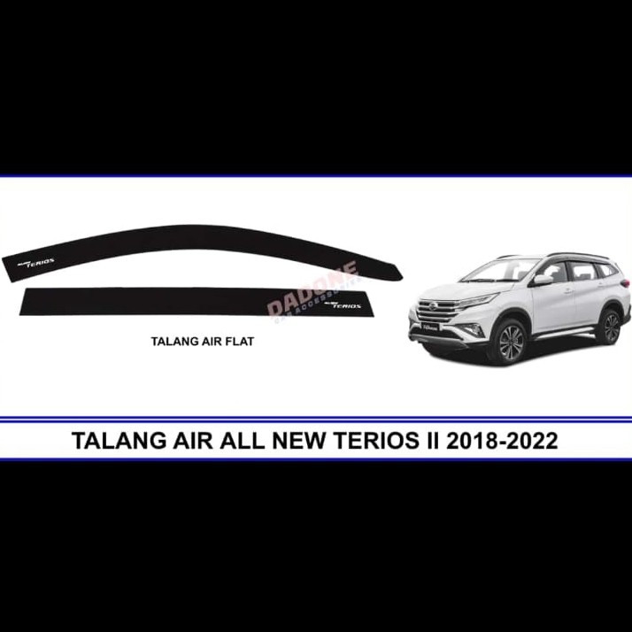 Water Gutter / Door Visor Set Rear All New Terios Generation / Gen 2 ...