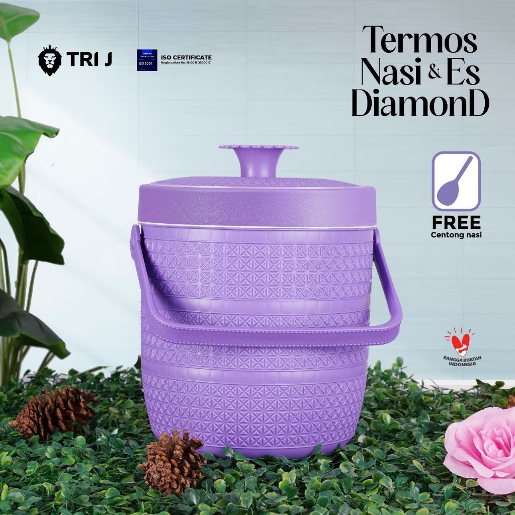 TERMOS Rice Thermos Rice bucket 6.5 L Tri J DIAMOND / Rice ice bucket 6 ...