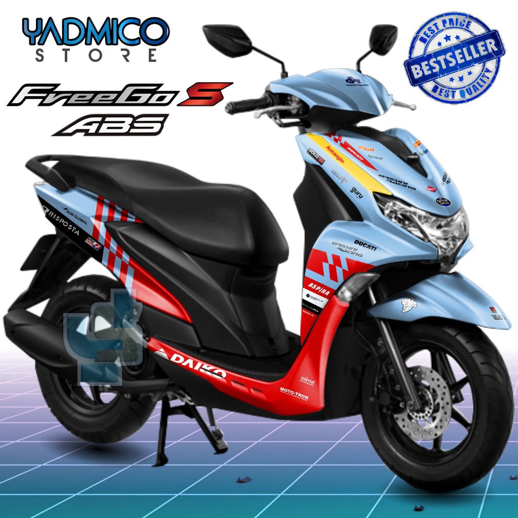 Freego Full Body Decal - Freego Full Body Motorcycle Sticker - Yamaha ...