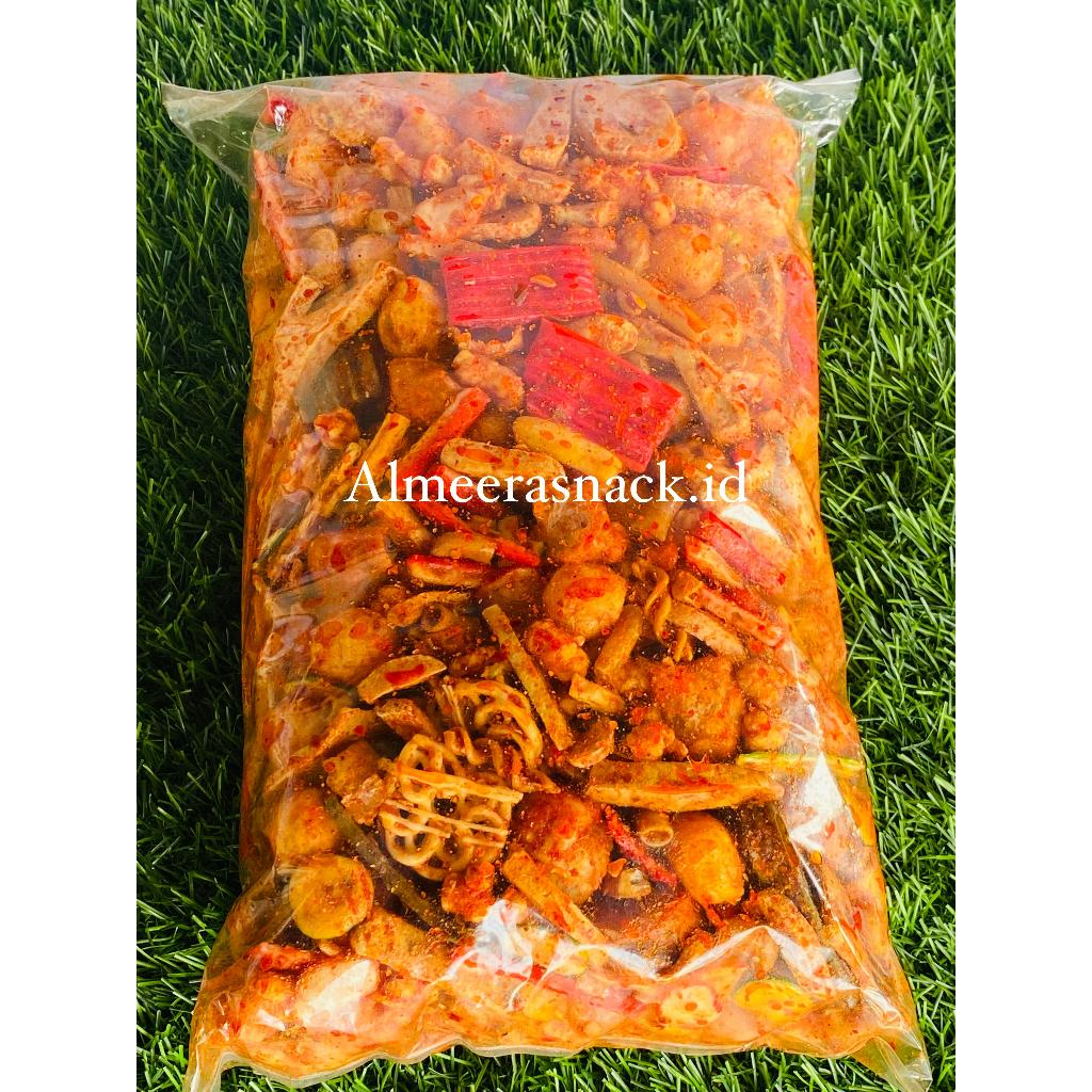 Spicy mixed seblak 1kg/mixed cracker seblak mix/latest viral basreng ...