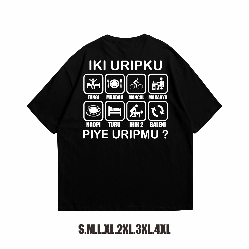 Iki Uripku Ihik Ihik Ihik Words T-Shirt | Shopee Malaysia