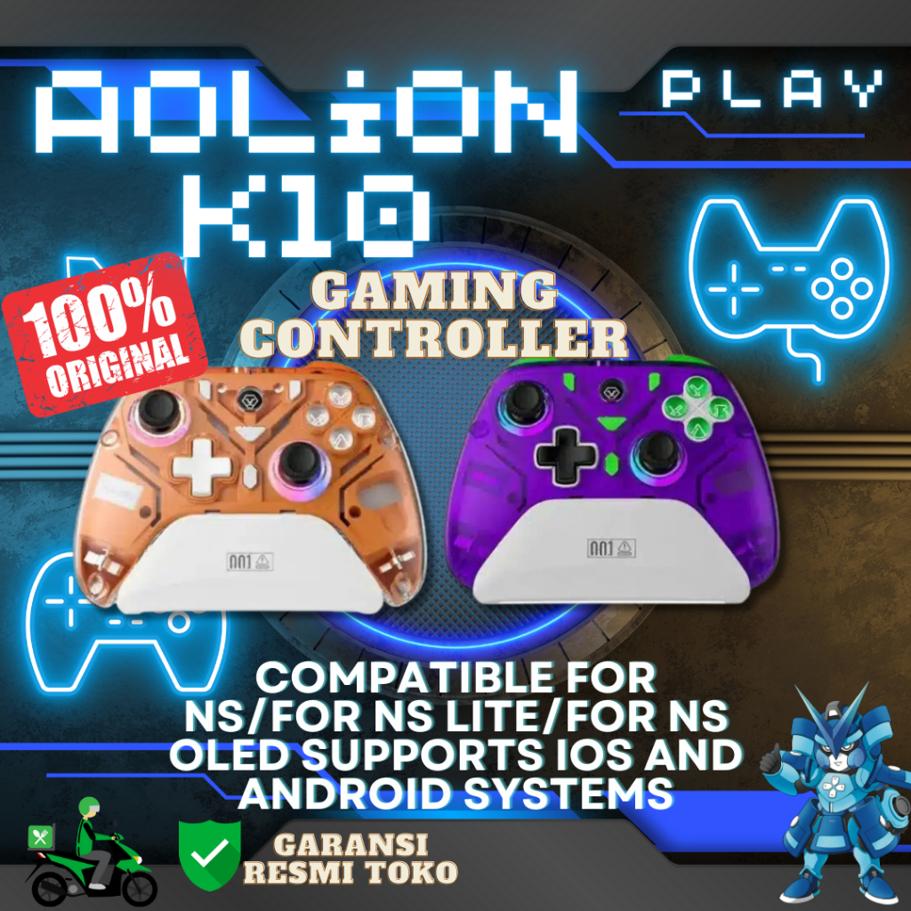 Aolion K10 / Gaming Controller Aolion K10 With Charging Dock RGB ...