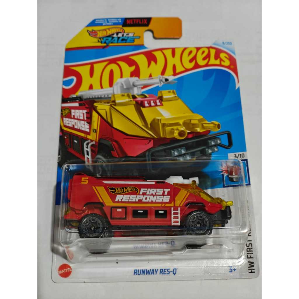 Hot Wheels - Runway Res-Q Red HW First Rescue Hot Wheels Lets Race ...