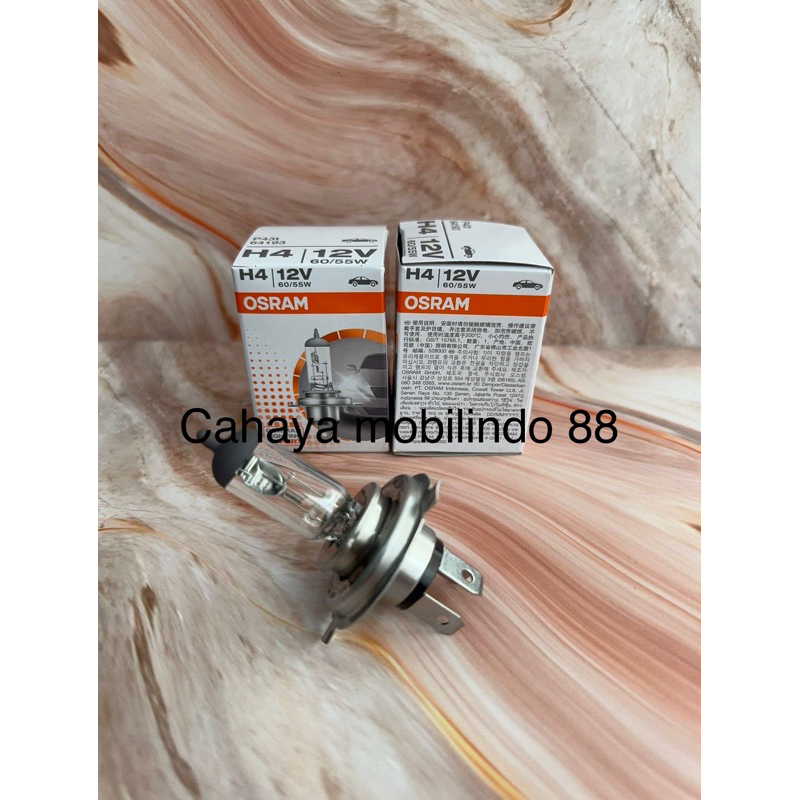 Osram H4 12v 60/55w standard 64193 64193clc hi/low beam headlights ...