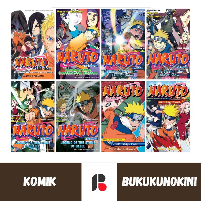 (Elex Media) (Original, Seal) Naruto Side Story Comics; Naruto Movie ...