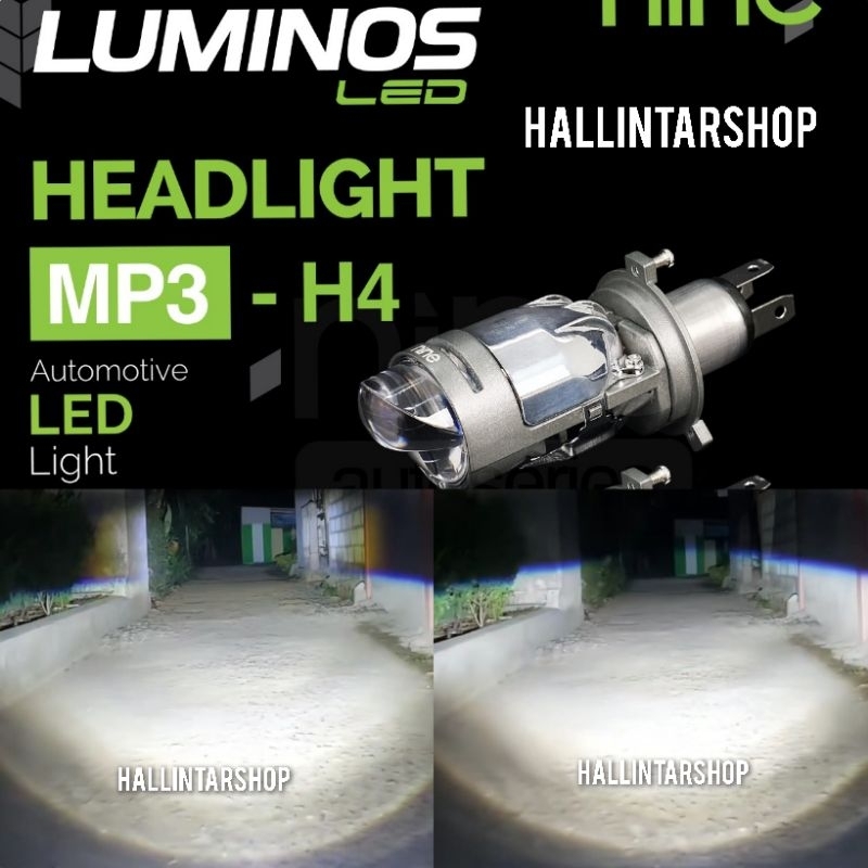 Original LUMINOS MP3 H4 MINI PROJECTOR MINI NINE AUTOSERIES LED LIGHTS ...