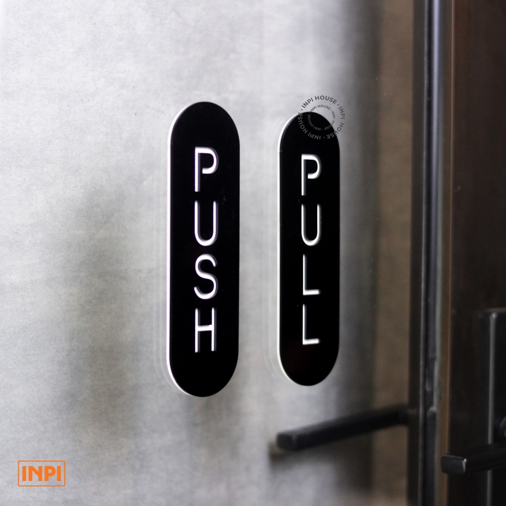 Acrylic Push Pull Board Push Pull Door Signage - INPI House | Shopee ...