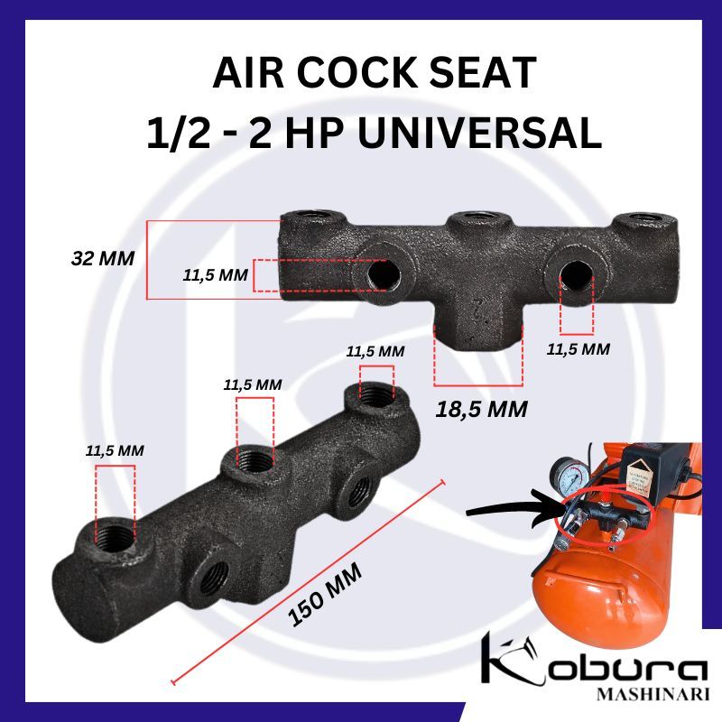 Air Cock Seat Universal 1/2-2 HP Universal SDP Air Compressor Faucet Mount Terminal | Shopee ...