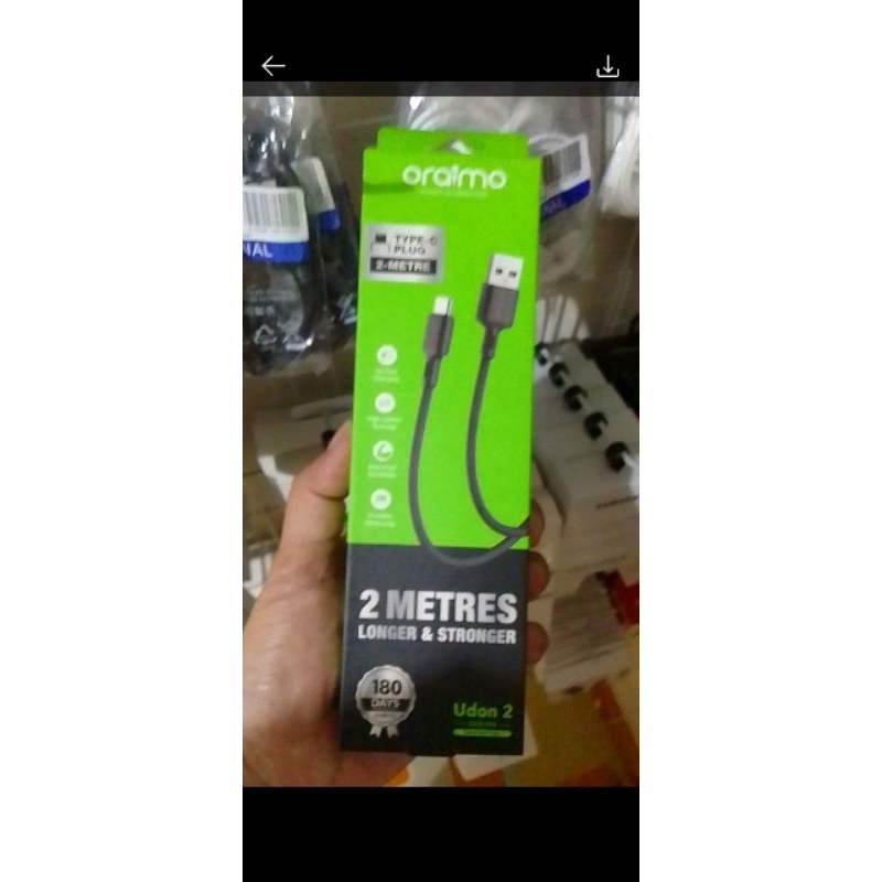 Oraimo Type c and Micro data cable 2 meters fast charging | Shopee Malaysia