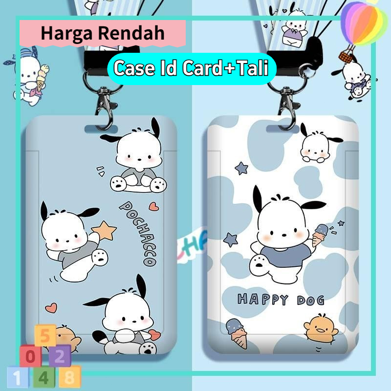 GANTUNGAN VC-Cute Id Card Stationery Id Card Case Cloth Id Card Holder ...