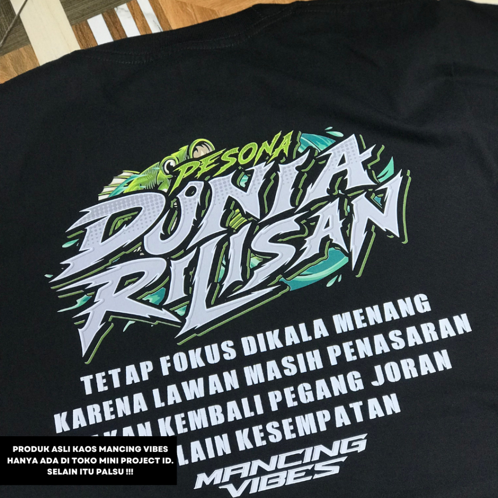 KATUN T-shirt Fishing Vibes Pesona Dunia Release - Material Combed 24s ...