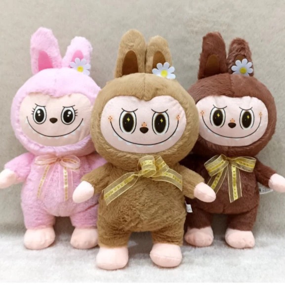 Unofficial Labubu macaroon vinyl face doll measuring 45cm | Shopee Malaysia