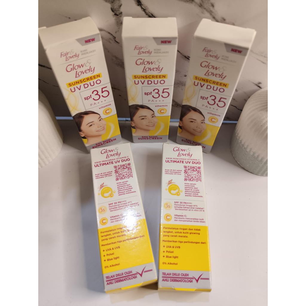 Glow & Lovely Ultimate UV Duo Vitamin C Cream SPF 35 PA+++ 20g | Shopee Malaysia