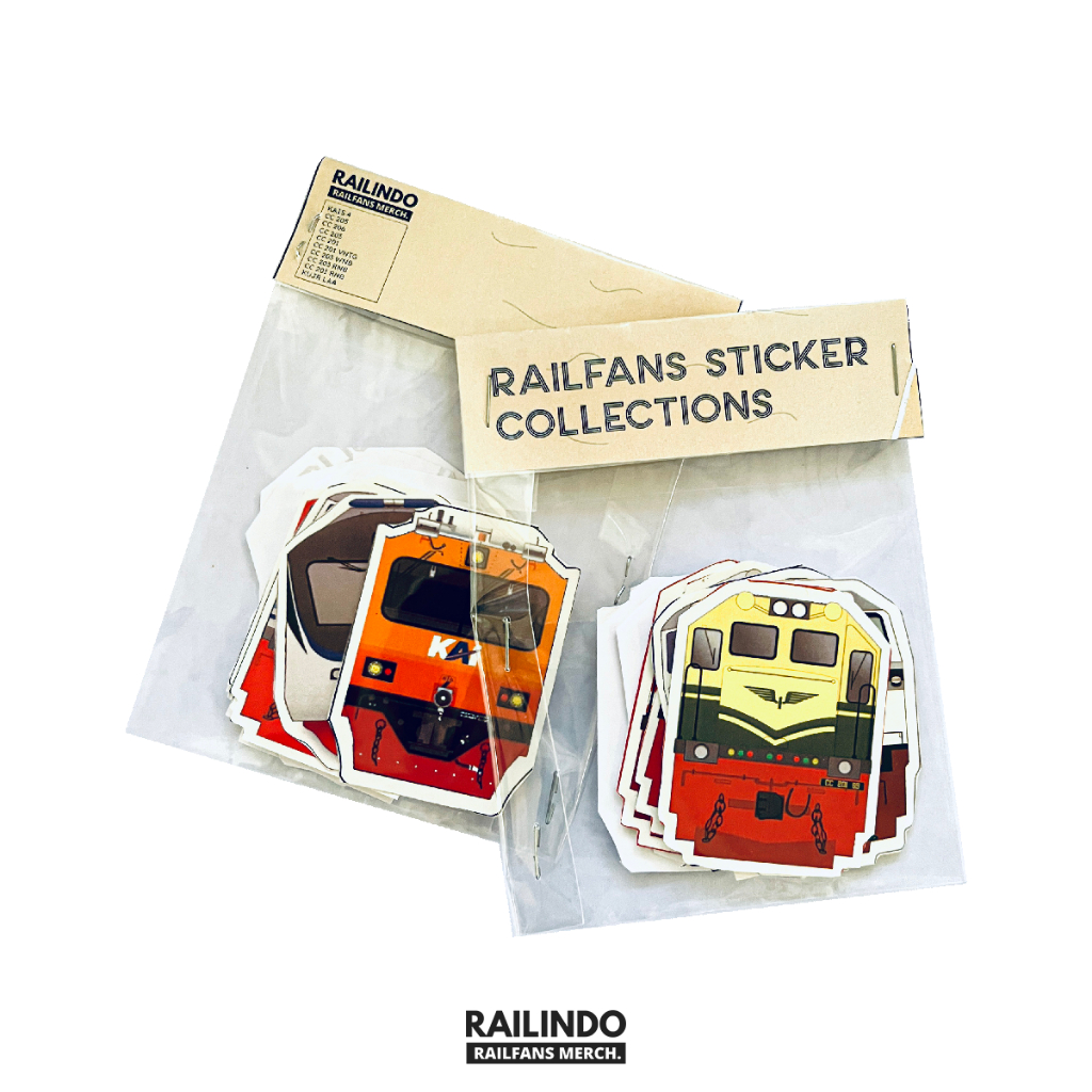 Railindo - Indonesian Train Series Stickers Collection Of Various ...