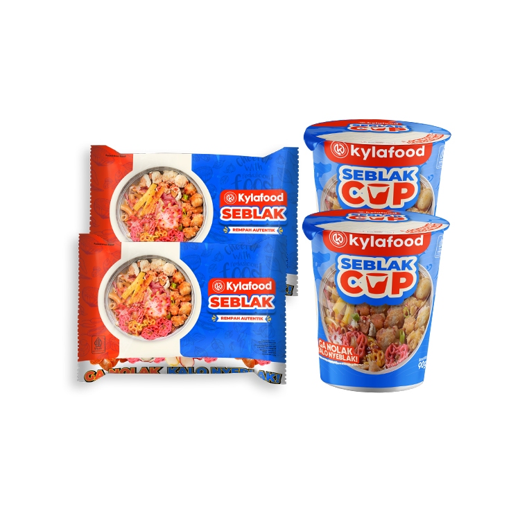 Kylafood package of 2 Seblak cups + 2 authentic Seblak spices | Shopee ...