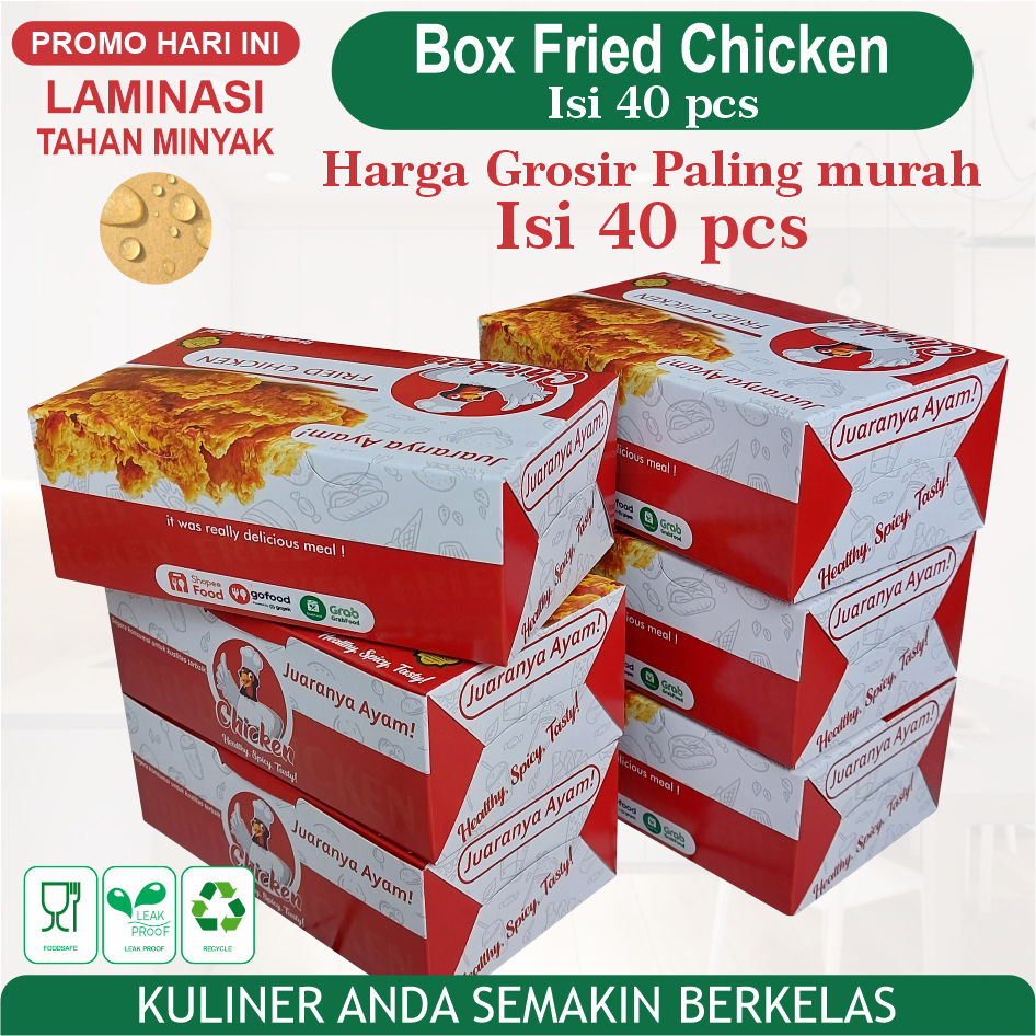 KFC 1 Fried Chicken Box (40 boxes) / Fried Chicken Box / Fried Chicken ...