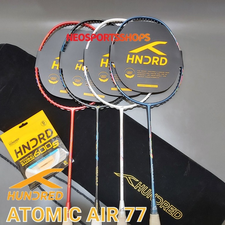 Original HUNDRED HNDRD Atomic Air 77 Badminton Racket | Shopee Malaysia