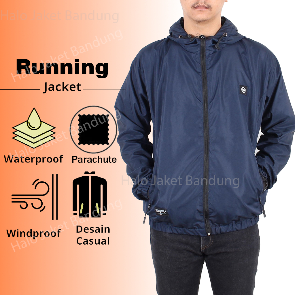 Premium Men's WATERPROOF RUNNING Jacket / ORIGINAL Parachute Jacket ...