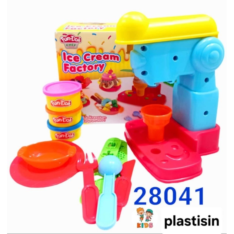 Plasticine ICE CREAM FACTORY Children's Toys (28041) | Shopee Malaysia