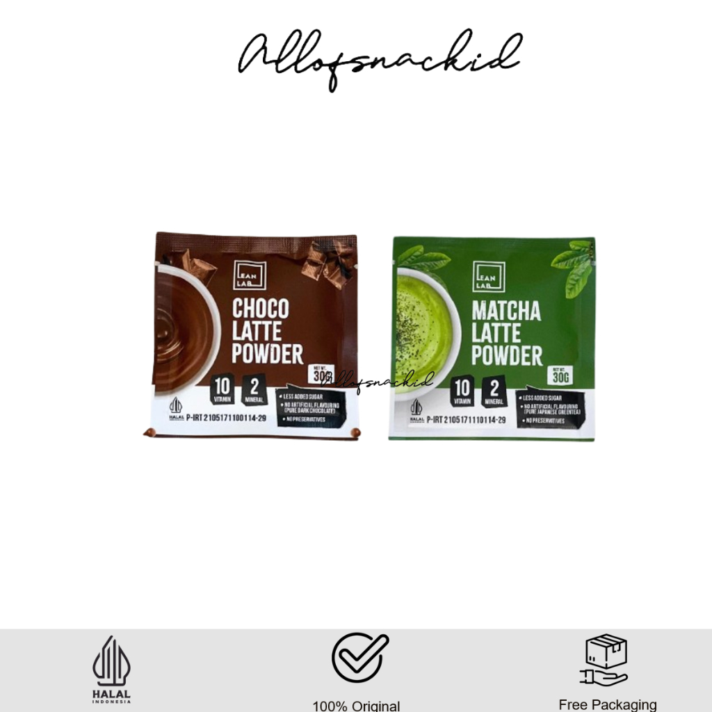 Lean Lab - Matcha Latte / Choco Latte Powder Drink - 35gr | Shopee Malaysia