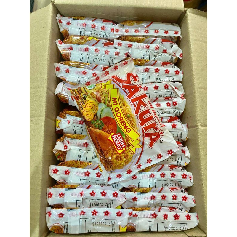 Instant fried sakura noodles in a carton of 40 pcs | Shopee Malaysia
