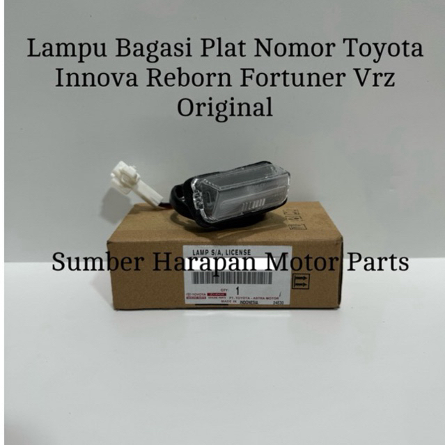Toyota Innova Reborn Fortuner Vrz Rear Trunk License Plate Light ...
