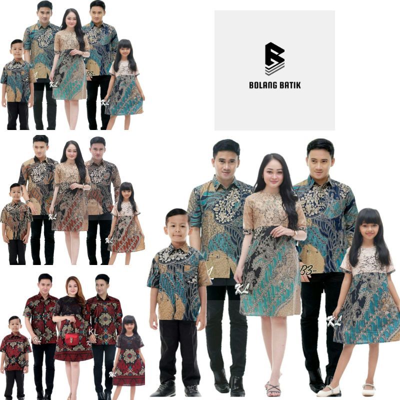 KEMEJA New Baju batik couple Family batik Shirt With Puser Tosca Motif ...