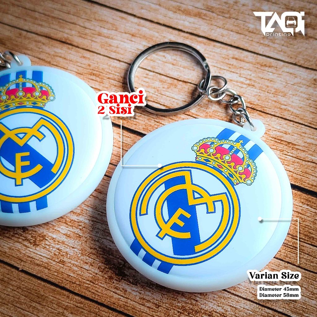 GANTUNGAN Real Madrid Keychain Real Madrid Real Madrid Keychain ...