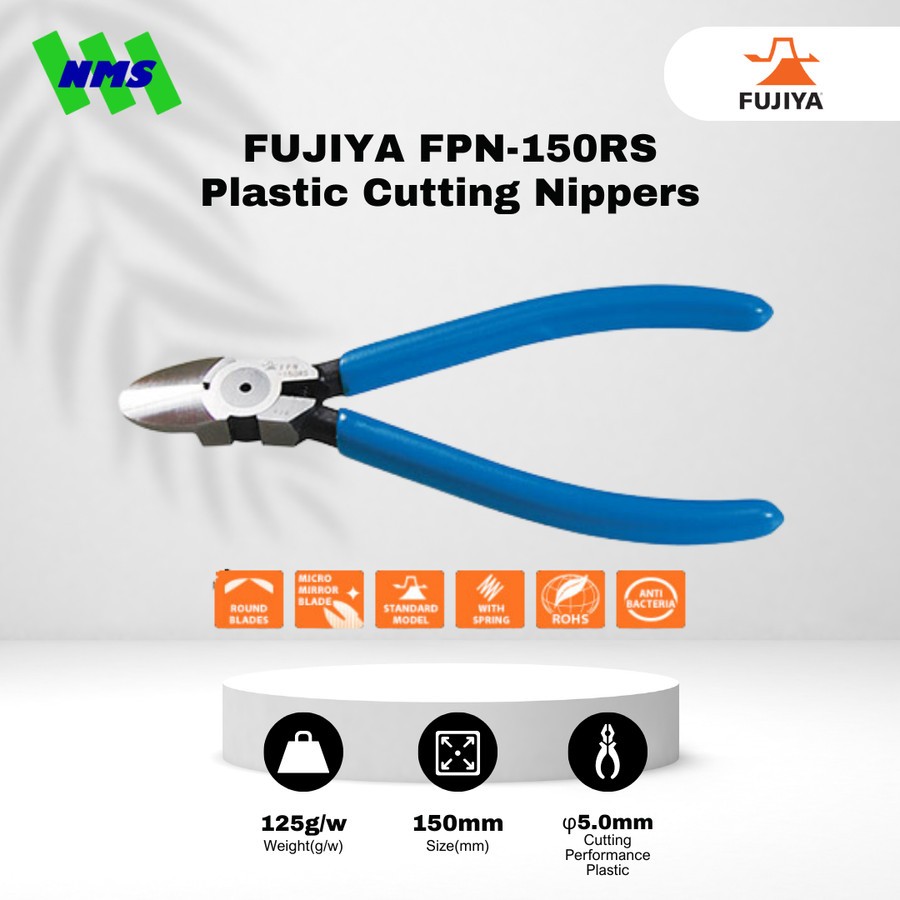 Fujiya FPN-150RS Plastic Cutting Nippers 150mm 6inch Round Blade with ...