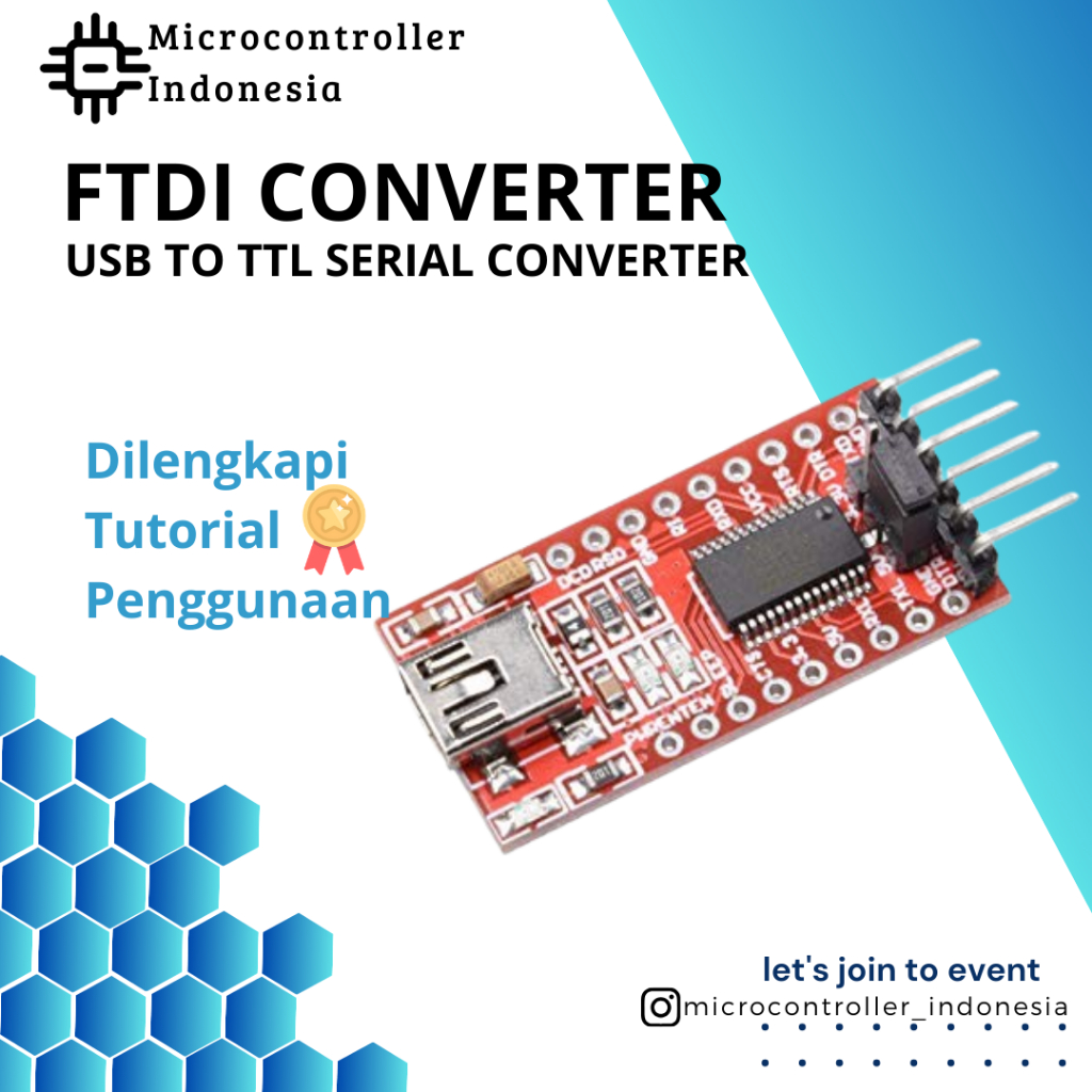 Ftdi FT232RL FT232 USB TO TTL SERIAL CONVERTER ADAPTER MODULE | Shopee Malaysia