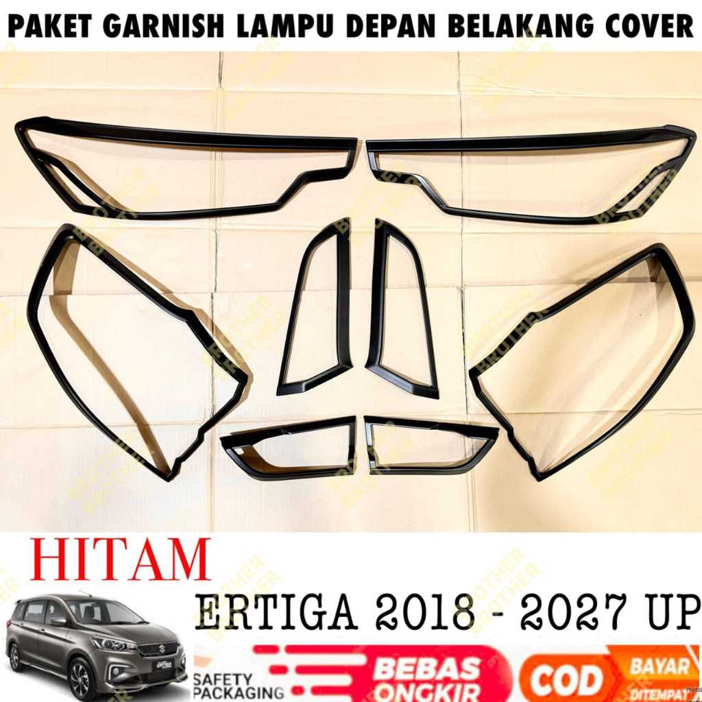 HITAM All New Ertiga 2018 2024 2025 2026 2027 Black Chrome Garnish ...