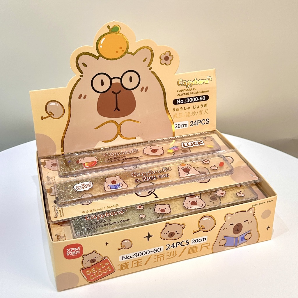Capybara Wave Ruler Capybara Ruler 20cm TLD018 | Shopee Malaysia
