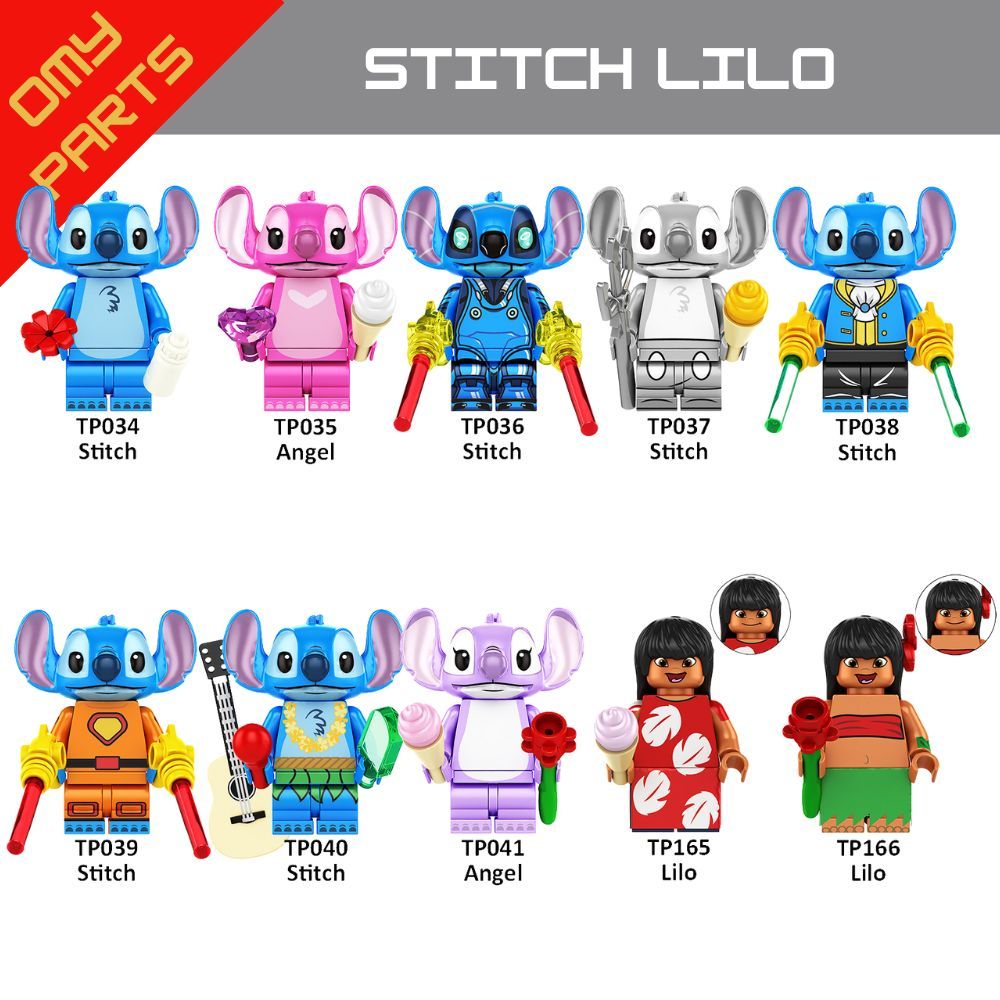 Stitch LILO BRICK MINI LEGO TOY CUTE CHARACTERS FOR DISPLAY IN MANAGE ...