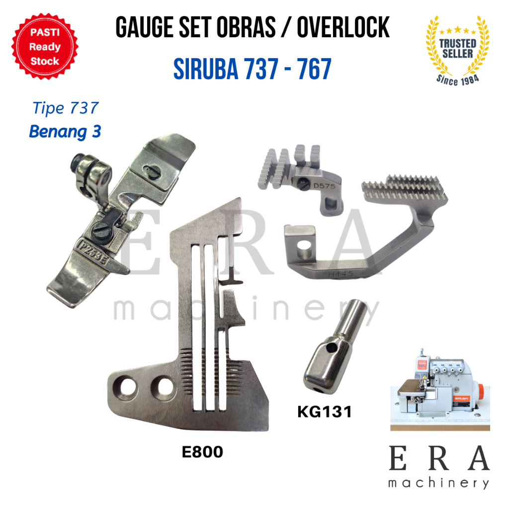MESIN Siruba Gauge set overlock 747 757 737 767 getset overlock Thread ...