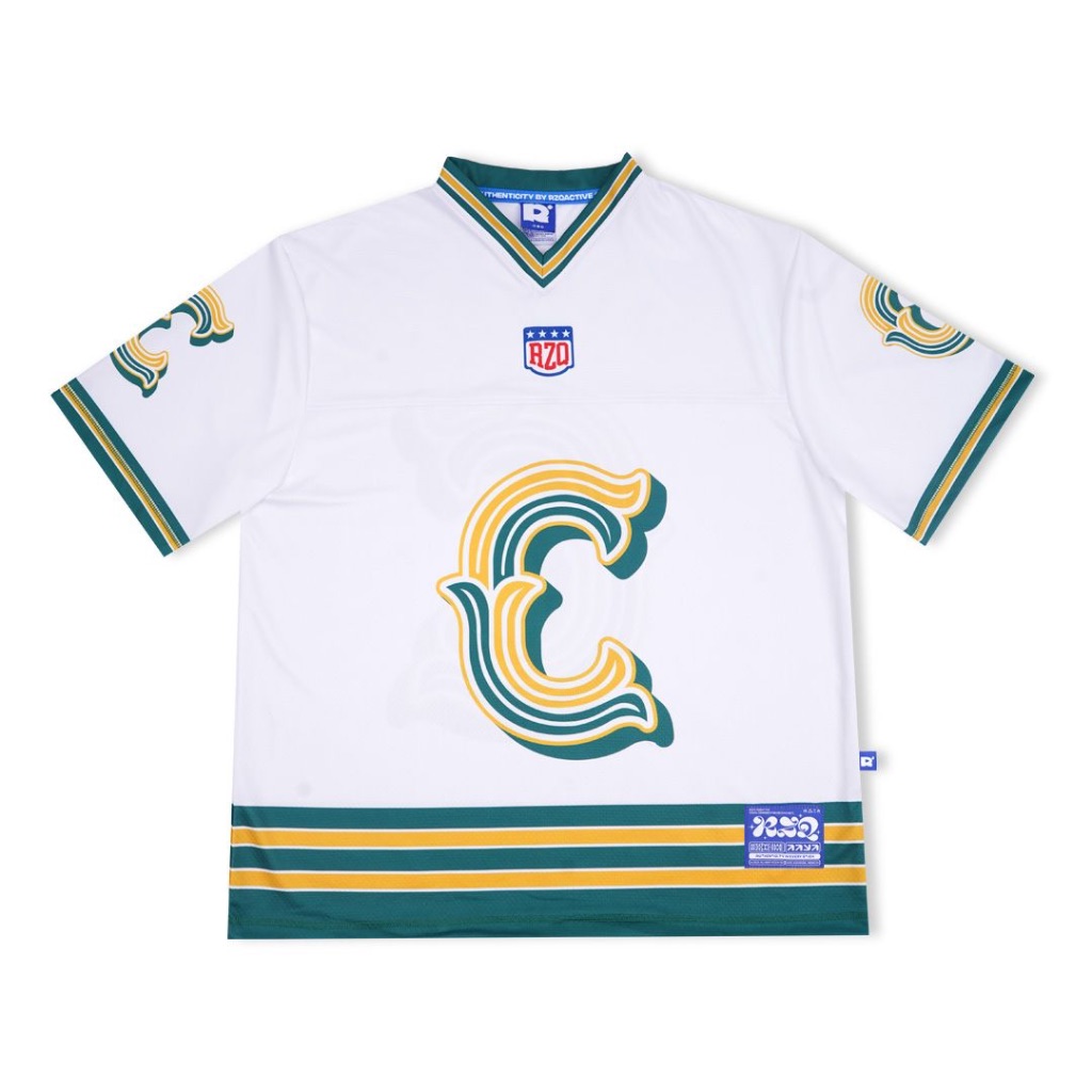 Rzq/series Alphabet C/Streetwear/Jersey/Oversize/Boxy Fit/Retro/Vintage ...